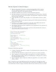 MIN MAX ALGO Docx Mini Max Algorithm In Artificial Intelligence O O O O O O O O Mini Max