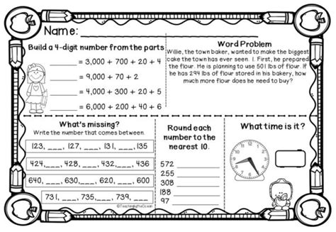 3rd Grade Math Morning Work Back To School Made By Teachers
