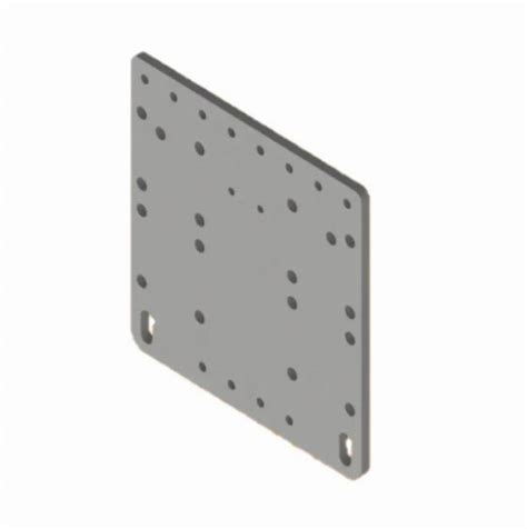 plate x axis front alu 8mm motedis