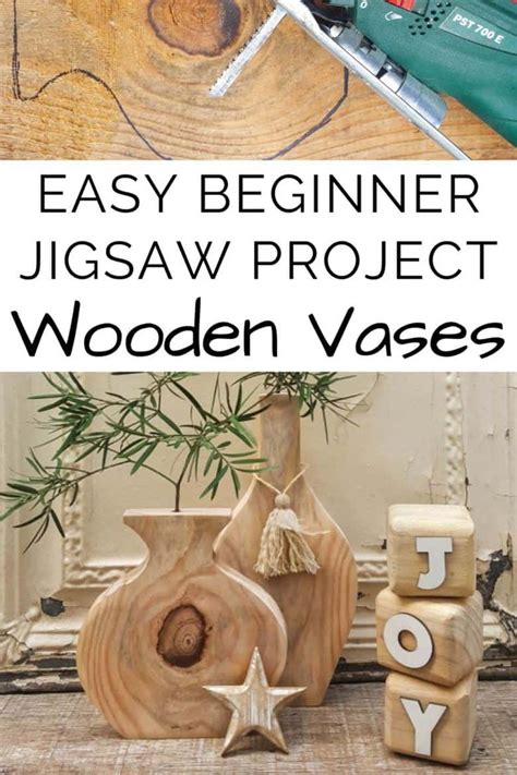 Make A Wooden Vase Beginner Jigsaw Project Jigsaw Projects Wooden