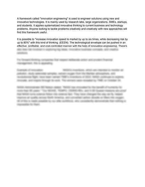 SOLUTION: Innovation definition and example - Studypool