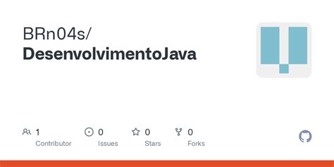 Github Brn04sdesenvolvimentojava