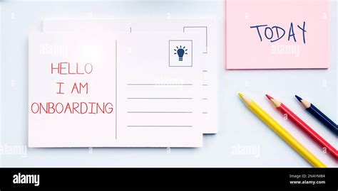 text sign showing hello i am onboarding business approach action