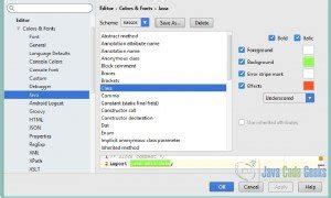 IntelliJ Idea Color Schemes Themes Configuration Java Code Geeks