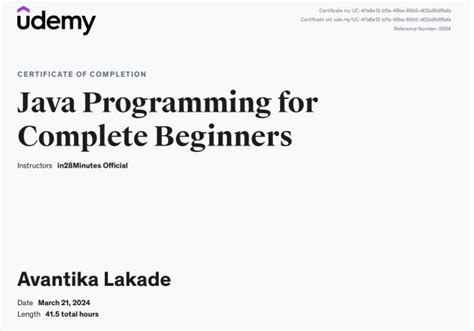 Avantika Lakade On Linkedin Javaprogramming Certification Codingjourney Skillbuilding