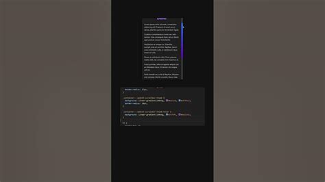 Custom Scrollbar Using Html And Css 🔥 Smooth Scrollbar Design Shorts Coding Webdesign