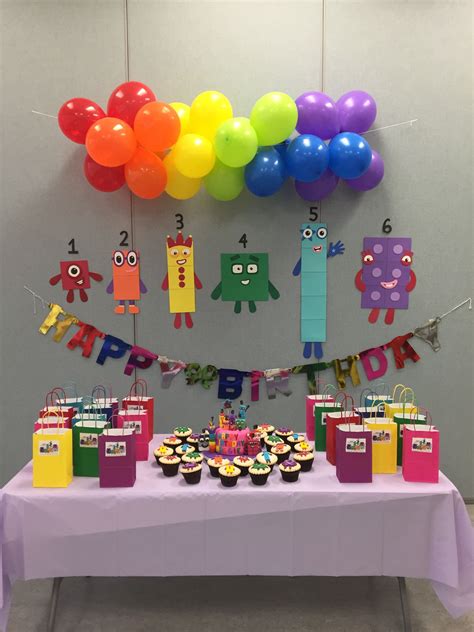 Numberblocks Birthday Decorations Number Blocks Birthday Theme