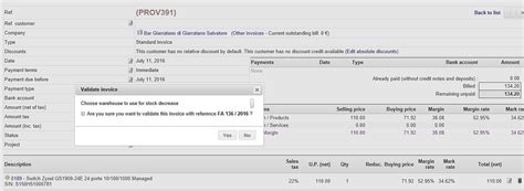 Cannot Select Warehouse When Validating Invoice Using My Dolibarr