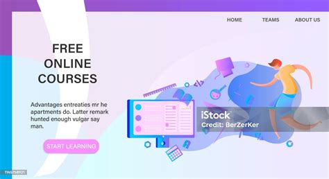 Passing Online Courses Selfstudy And Internet Stock Illustration