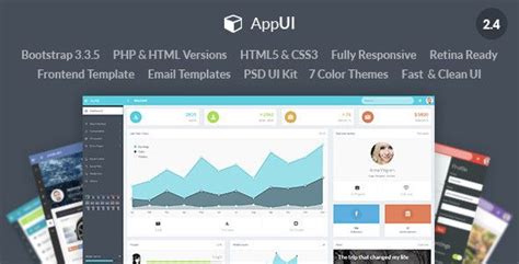 AppUI Web App Bootstrap Admin Template Templates Web App Php Template