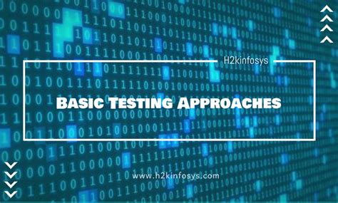 Basic Testing Approaches H2k Infosys Blog