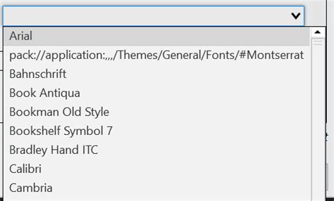 C How Can I Display A Friendly Name For A Google Font In A WPF Application Stack Overflow