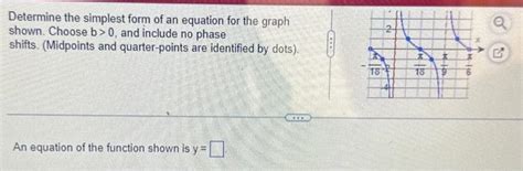 Solved Determine The Simplest Form Of An Equation For The Chegg