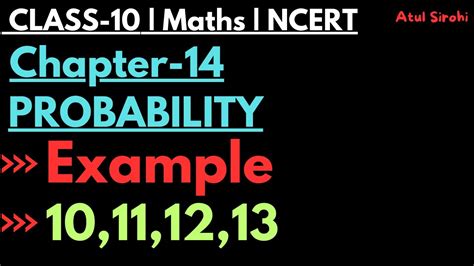 Example 10111213 Chapter 14 Probability Class 10 Maths Ncert