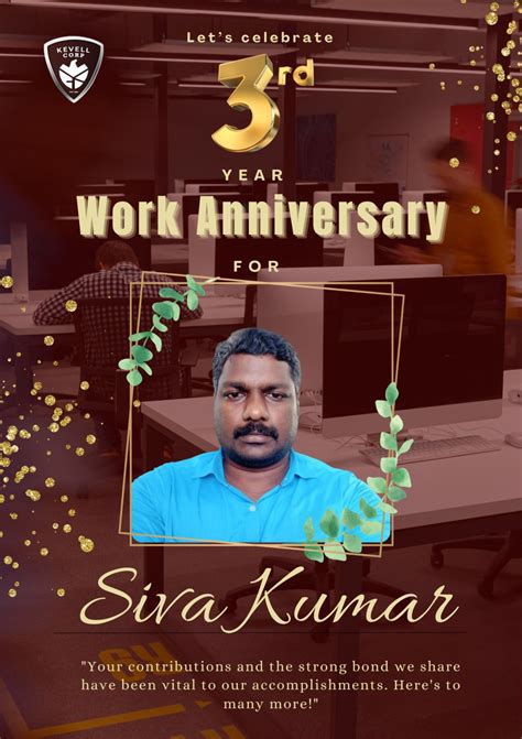 Kevell Corp On Linkedin Workanniversary Kevellcorp Teamsuccess Sivakumar Kaleeswaran