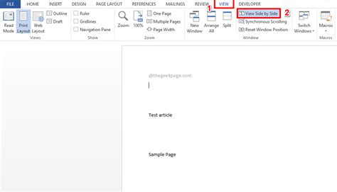 How To View And Compare Word Documents Side By Side