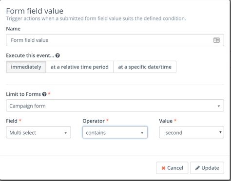 Issue With Campaign Condition Form Value · Issue 6299 · Mauticmautic