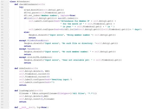Attendance Query Program Gui Using Page Tkinter And Pandas Sajeewa Pemasinghe