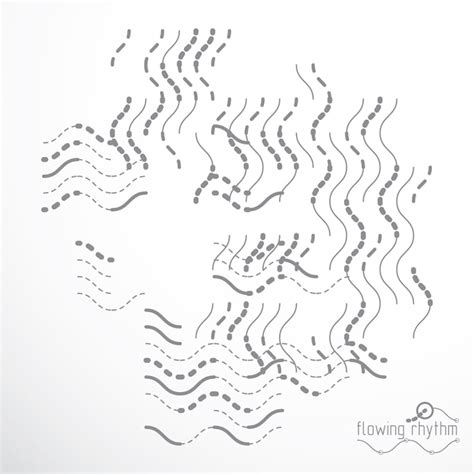 Premium Vector Abstract Wavy Lines Rhythm Pattern Vector Technical Background Artistic