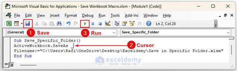 How To A Save Workbook In A Specific Folder Using Vba In Excel Methods