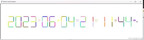 Python绘制七段数码管显示日期时间 Csdn博客