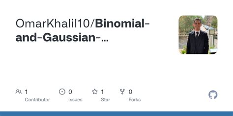 github omarkhalil10 binomial and gaussian distribution python package