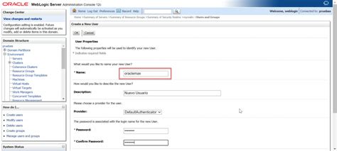 Administración De Usuarios Y Grupos En Oracle Weblogic Server 12c
