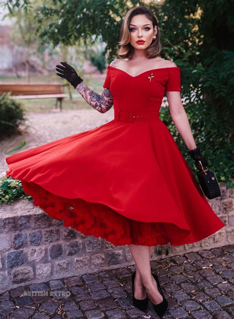 Vintage Red Cocktail Dress Store