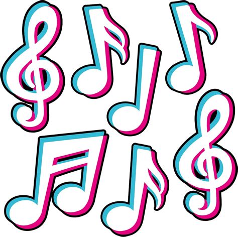 40 Pieces Music Notes Cutouts Music Party Decorations Musical Notes