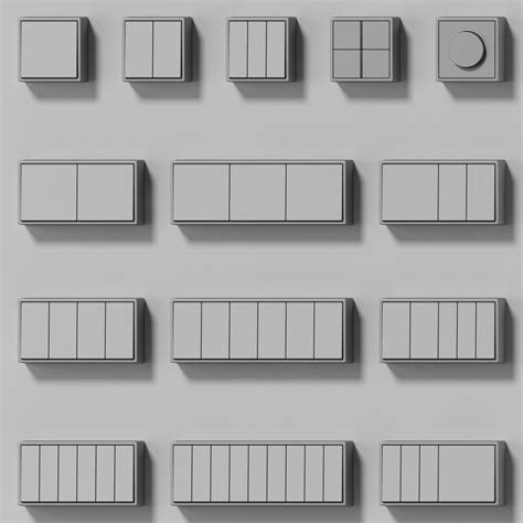 Jung Ls Cube Switches And Sockets Kit 80 Items 3d Model Turbosquid 1990760