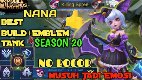 Nana Best Build ~ Nana Mobile Legends Emblem Tank Season Baru Youtube