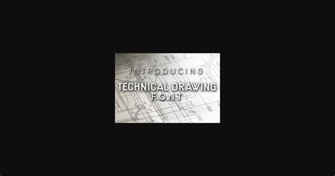 Technical Drawing Font Font Canyon