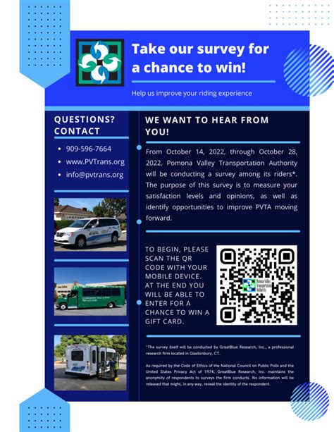 Take Our Survey Pomona Valley Transportation Authority