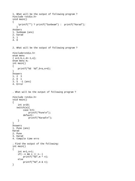 Cquiz 2 Pdf Computing Object Oriented Programming