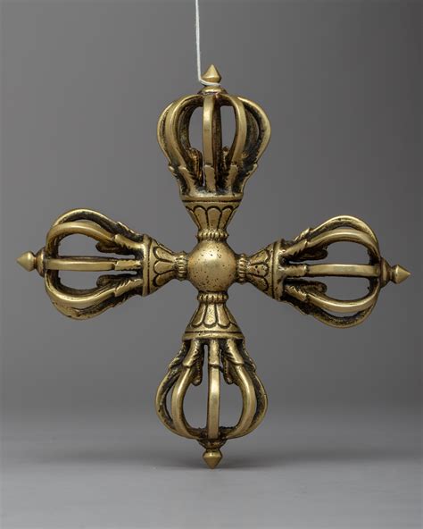 Tibetan Buddhist Vishva Vajra Sacred Symbol Of Unyielding Strength A
