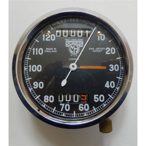 Smiths Instruments Genuine Smiths Chronometric Speedometer 0 120 Mph Plain Bezel Made In England