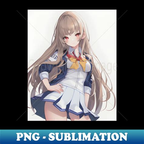 Kawaii High School Anime Girl Signature Sublimation Png Fi Inspire Uplift