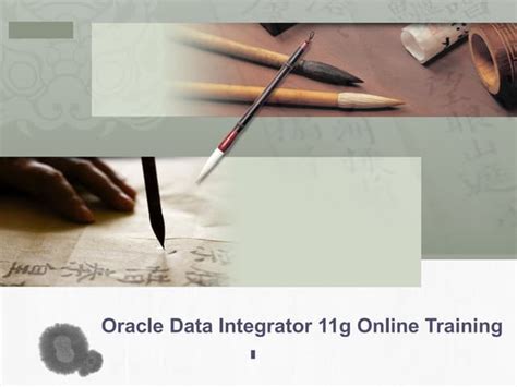 oracle data integrator training oracle data integrator training