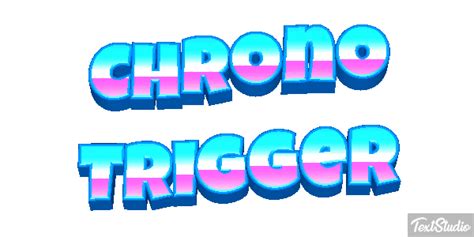Chrono Trigger Videogame Animated  Logo Designs