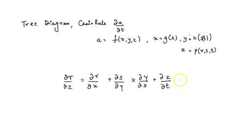 solved use tree diagram to write the chain rule formula for where flx