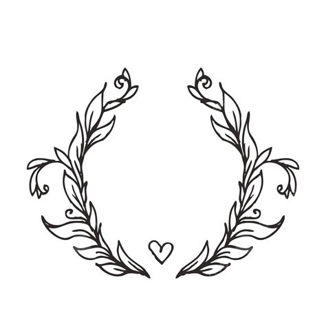 Vintage Design Wreath Element Vector Illustration Gothic Vector Royal