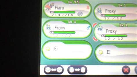 Shiny Froxy / Froakie after 653 Eegs! Masusa Method Pokemon X Y - YouTube