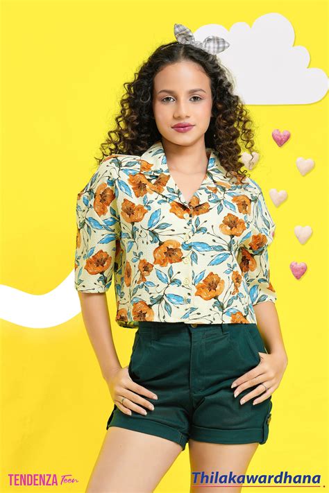 Tendenza Teen Printed Crop Top Thilakawardhana