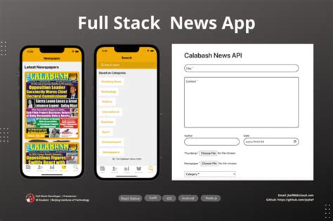 Build A Full Stack News App For Both Android And Ios Devices By Jaykef