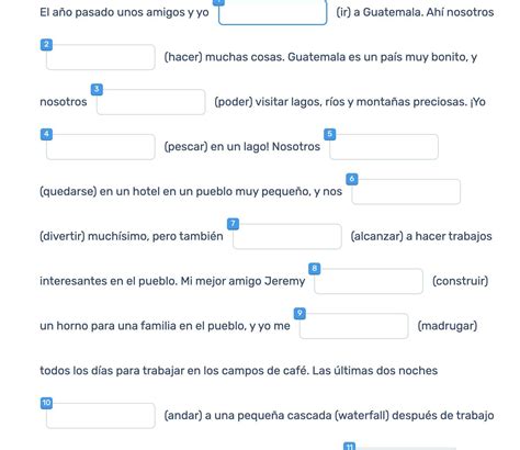 Preterite Tense Grammar Practice 2 Conjuguemos Answer For Brainliest