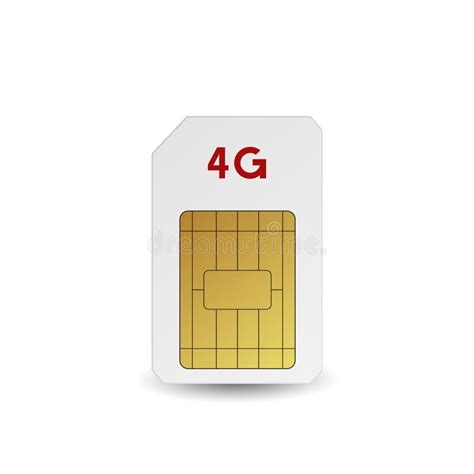 4G SIM card. stock vector. Illustration of contact, gold - 183376276