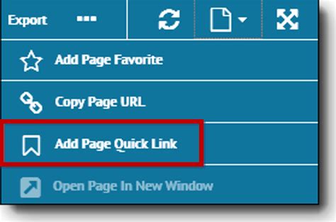 Adding A Quick Link