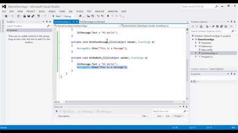 C Lesson 07 Windows Form Output Messagebox Youtube
