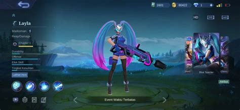 Cara Mendapatkan Skin Layla Blue Spectre Mobile Legends
