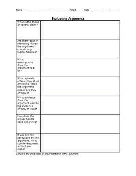 Evaluating Author Arguments And Claims Worksheets Worksheets Library